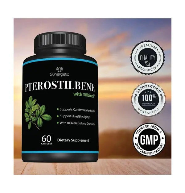 SUNERGETIC Pterostilbene Supplement With Resveratrol And Quercetin