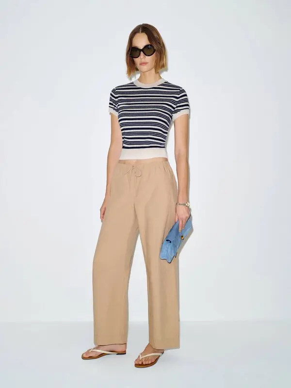 REFORMATION Darcy Cashmere T-shirt - Ivory