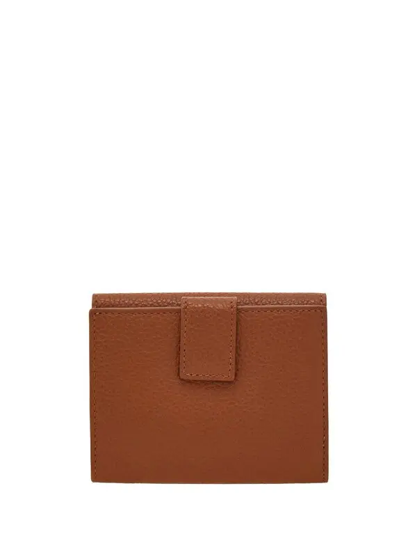 FERRAGAMO Gancini Hammered Leather Compact Wallet