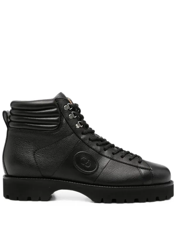 Valentino Garavani Leather Combat Boots
