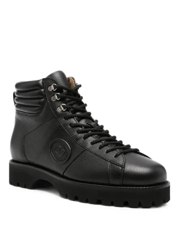 Valentino Garavani Leather Combat Boots