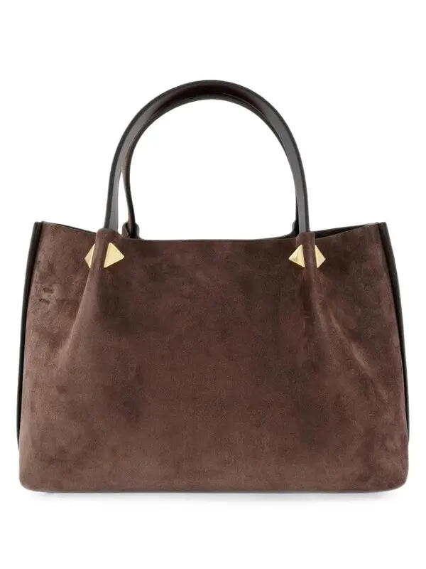 Valentino Garavani Small Suede Tote With Maxi Studs