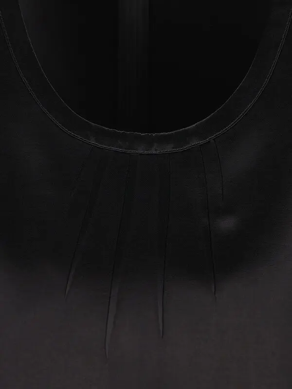 Saint Laurent Cassandre Shift Dress In Satin