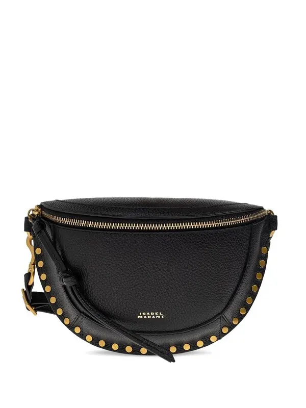 Isabel Marant Étoile Skano Hammered Leather Belt Bag - Black