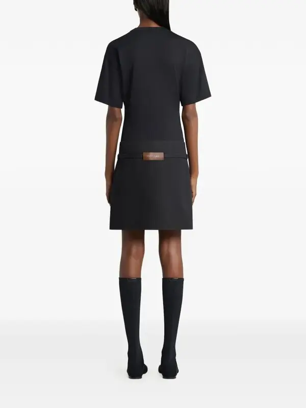 COURREGES Waisted Printed Fitted T-shirt