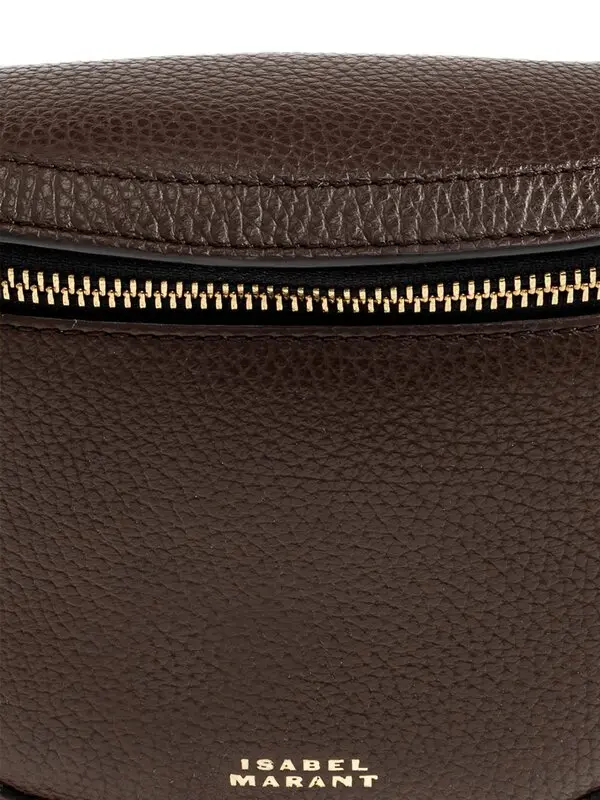 Isabel Marant Étoile Skano Hammered Leather Belt Bag With Studs