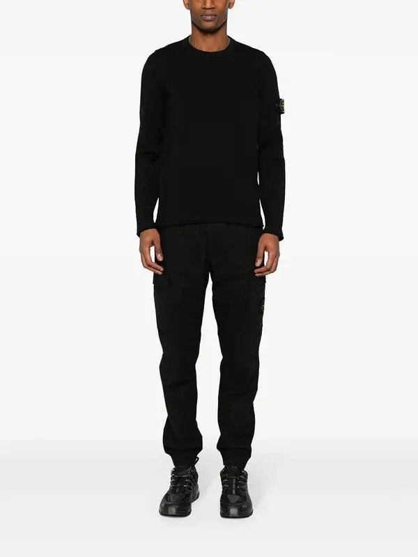 Stone Island Crew Neck Knit - Black