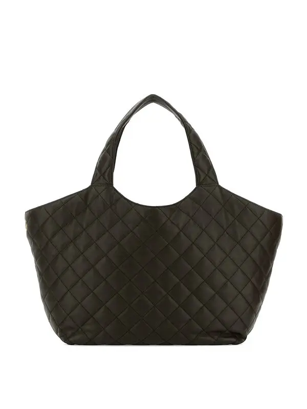 Saint Laurent Icare Medium Bag In Quilted Nappa - Green