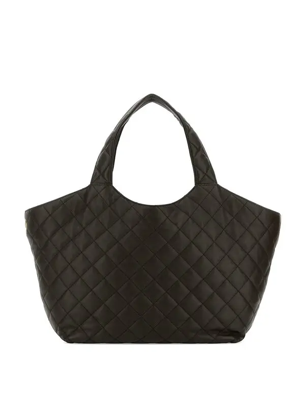 Saint Laurent Icare Medium Bag In Quilted Nappa - Green
