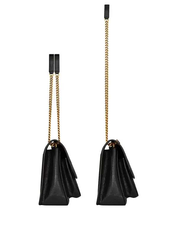 Saint Laurent Niki Medium Soft Bag In Vintage Leather - Black