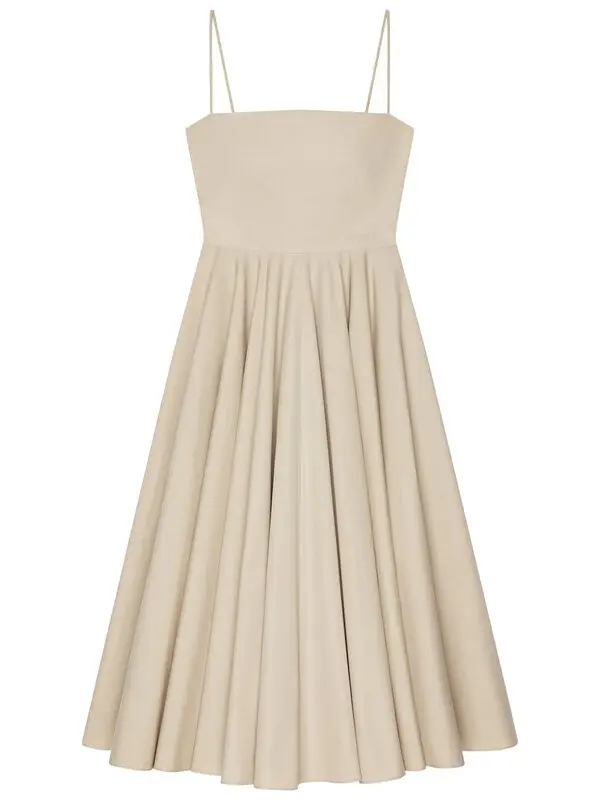 Givenchy Sliced Long Dress In Poplin - Multicolor