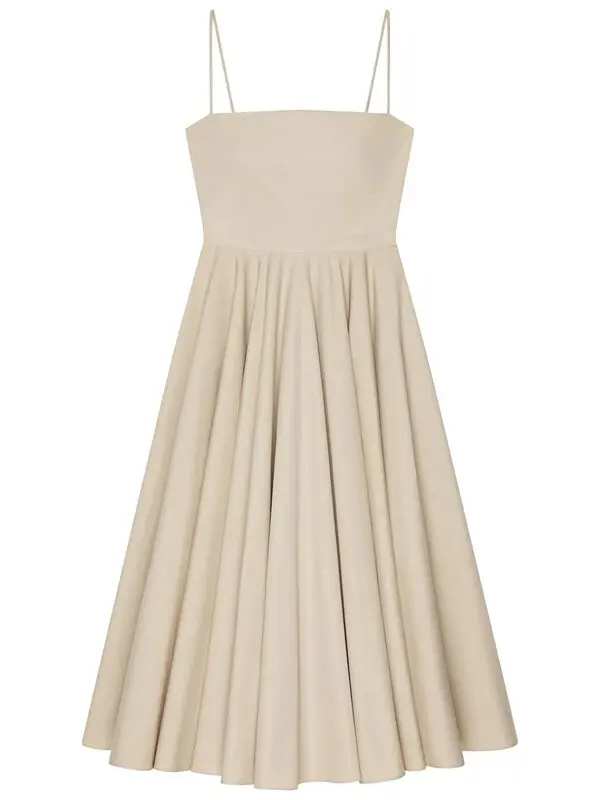 Givenchy Long Poplin Dress With Slit - Multicolor