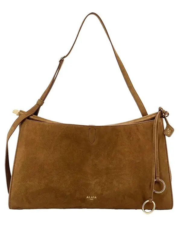 Alaïa Le Click Pocket 35 Bag In Nubuck - Green