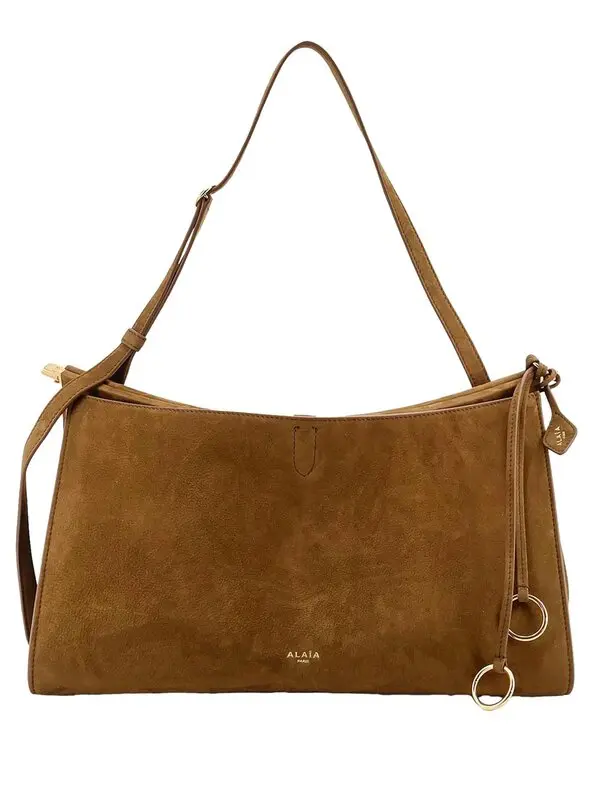 Alaïa Le Click Pocket 35 Bag In Nubuck - Green