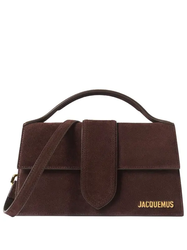 Jacquemus Le Grand Bambino In Pelle Scamosciata - Brown