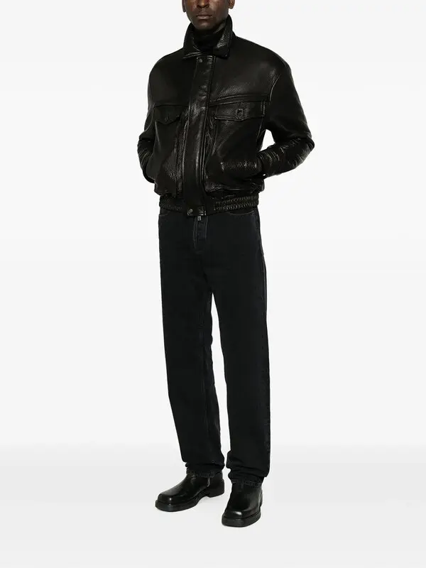 Saint Laurent Jeans Relaxed Fit Con Gamba Affusolata