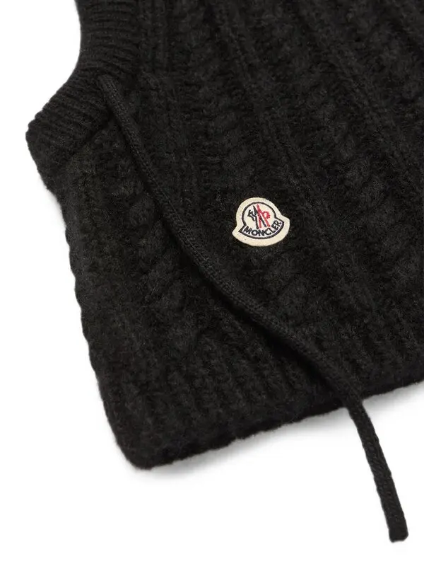 Moncler Passamontagna In Misto Alpaca A Treccia