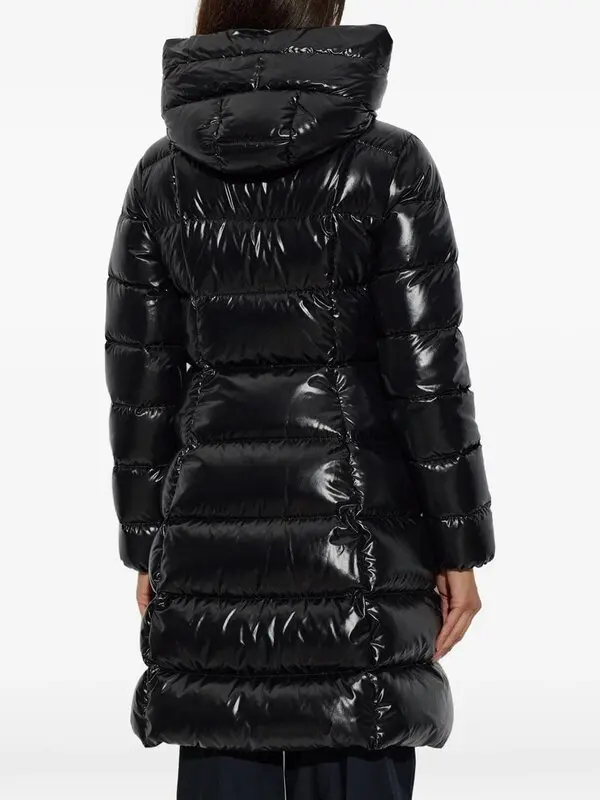 Moncler Marusse Quilted Down Midi Coat With Hood