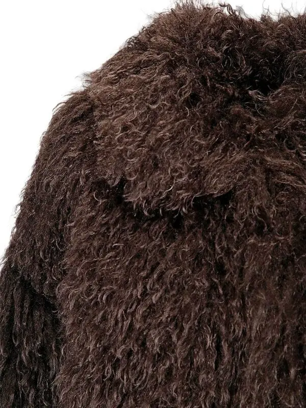 Tagliatore Faux Fur Cropped Jacket - Brown