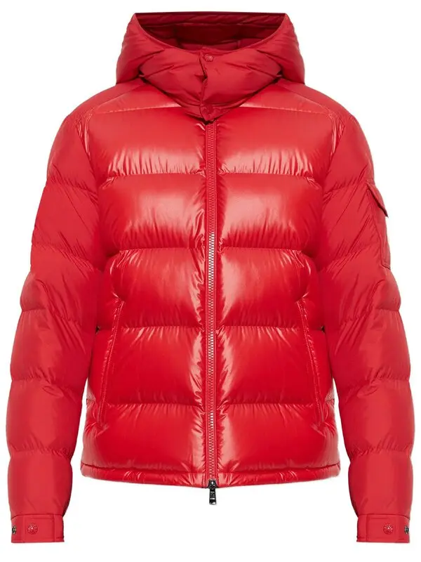 Moncler Piumino Corto Maya Con Cappuccio - Red