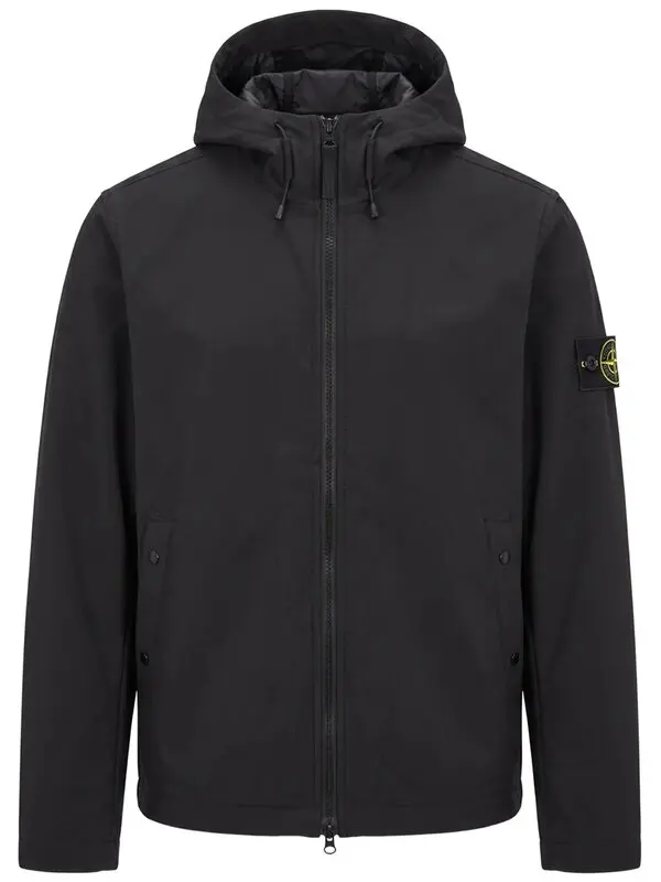Stone Island Hooded Technical Jacket - Black