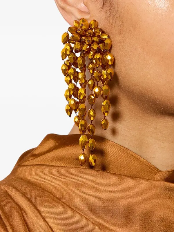 Isabel Marant Étoile Hanabi Beaded Pendant Clip Earrings - Multicolor