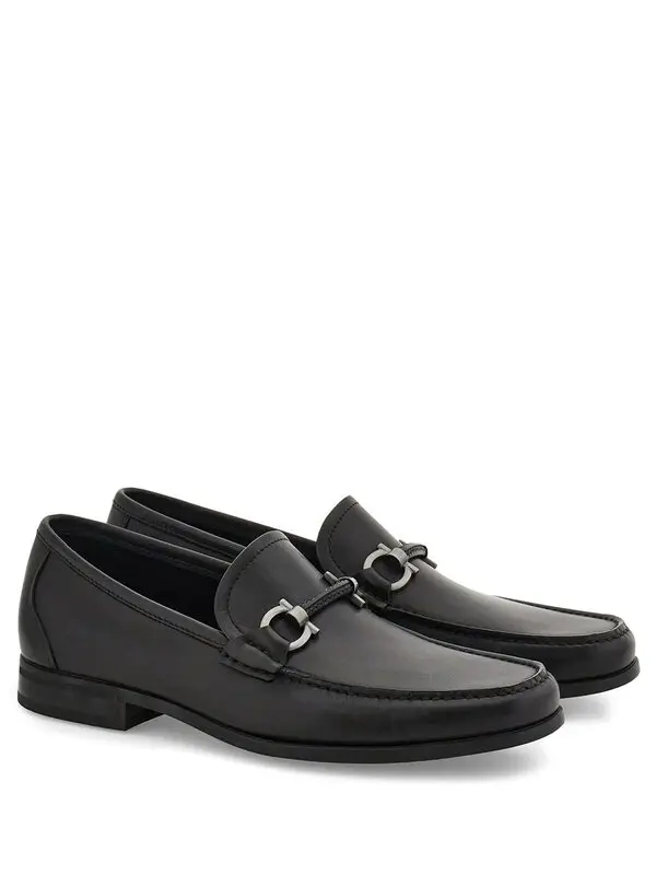 FERRAGAMO Supreme Gancini Ornament Loafers
