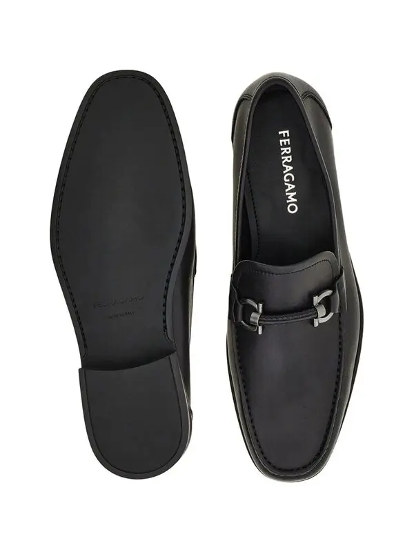 FERRAGAMO Supreme Gancini Ornament Loafers