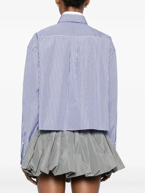 Miu Miu Micro Pinstripe Poplin Shirt