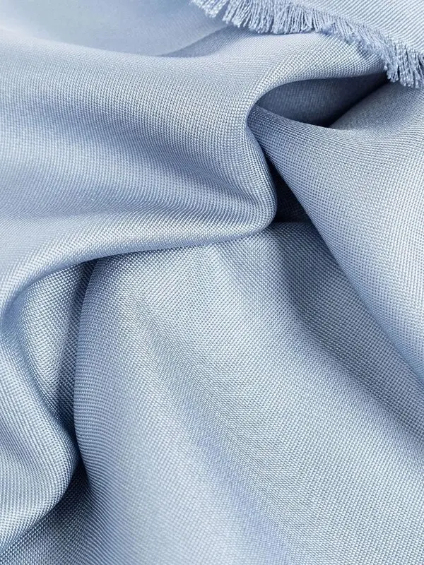 FERRAGAMO Sl Pergamen Silk Jacquard Shawl - Blue