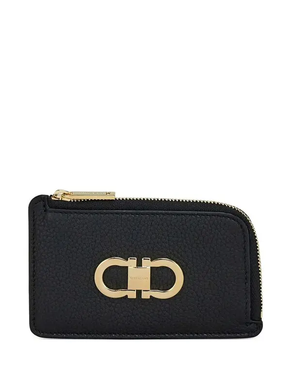 FERRAGAMO Card Holder With Coin Purse - Black