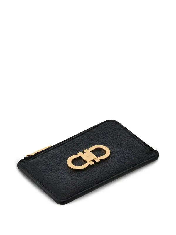 FERRAGAMO Card Holder With Coin Purse - Black