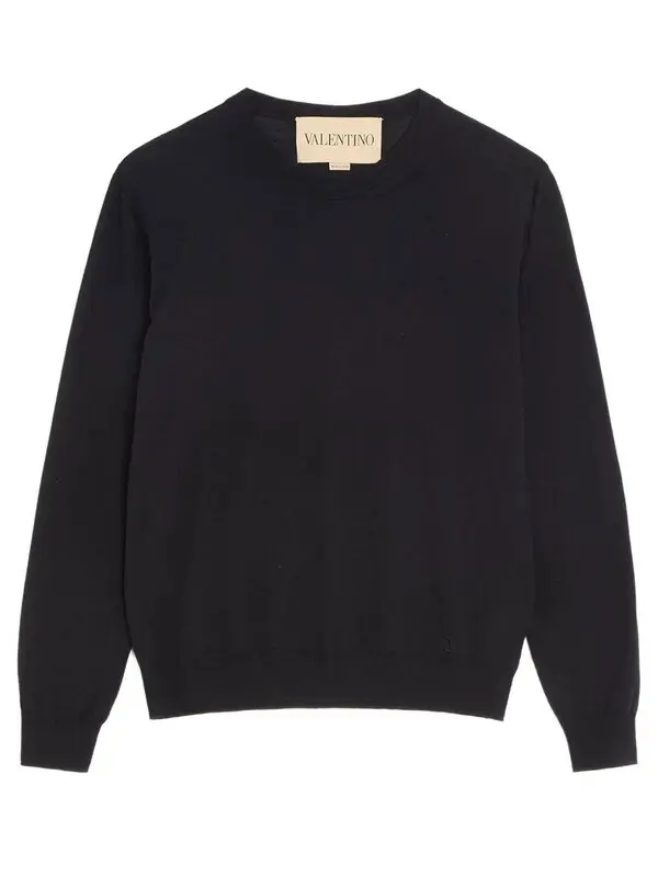 Valentino Garavani Wool Jumper With Vlogo Embroidery