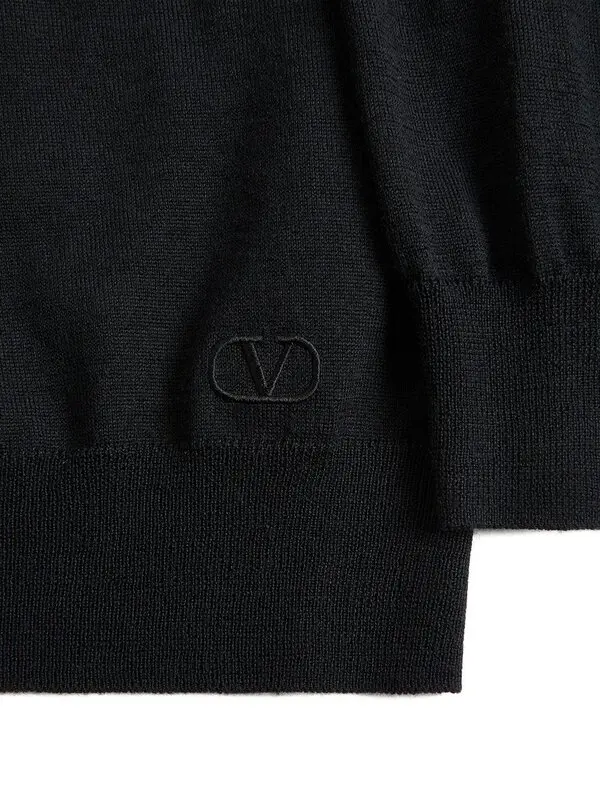 Valentino Garavani Wool Jumper With Vlogo Embroidery