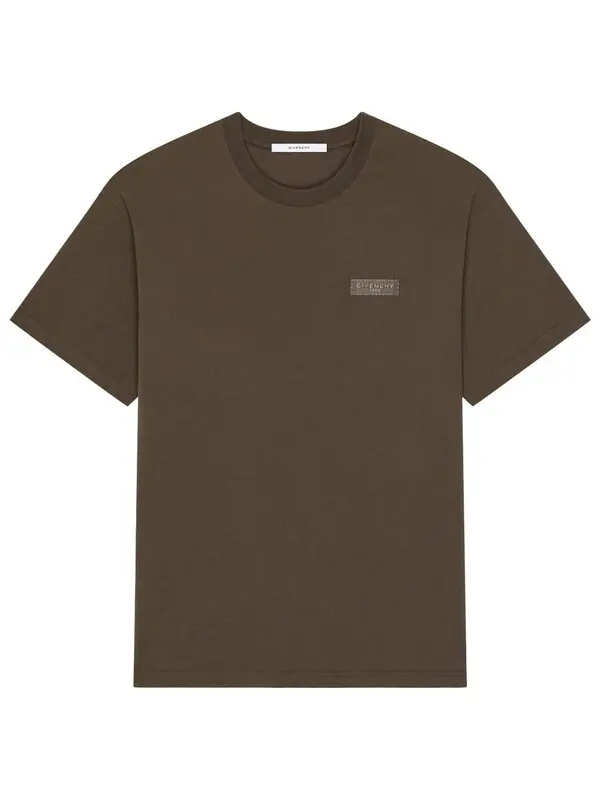 Givenchy Paris Gros Grain Cotton T-shirt - Brown