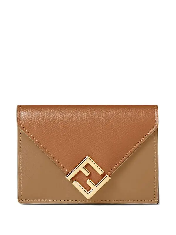 Fendi F-diamond Trifold Wallet - Brown