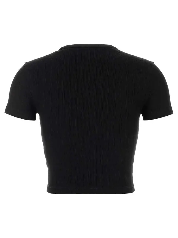 Fendi Lea Ribbed Logo-patch T-shirt