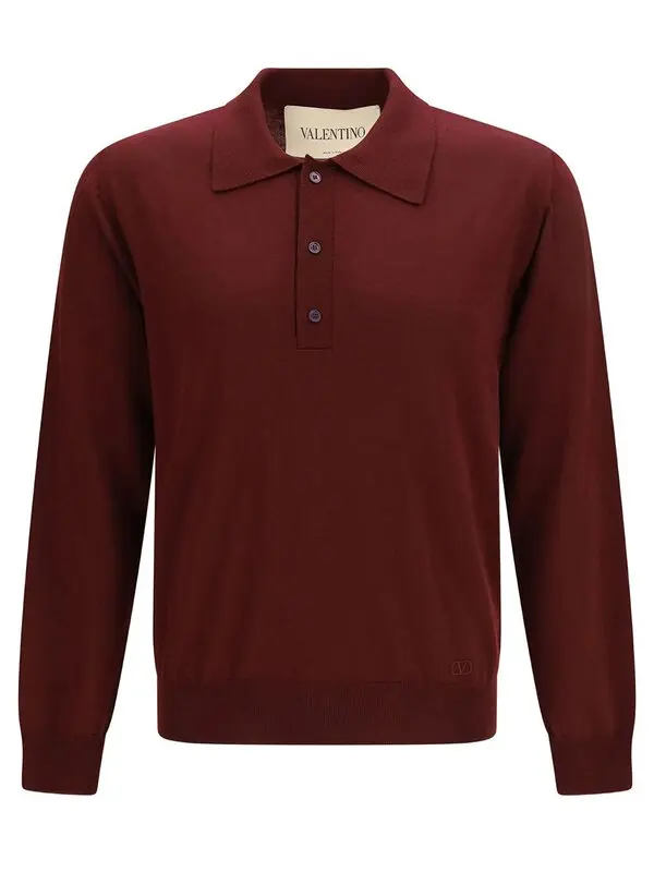 Valentino Garavani Wool Polo With Vlogo Embroidery