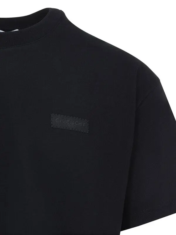 Givenchy Paris Gros Grain Cotton T-shirt - Black
