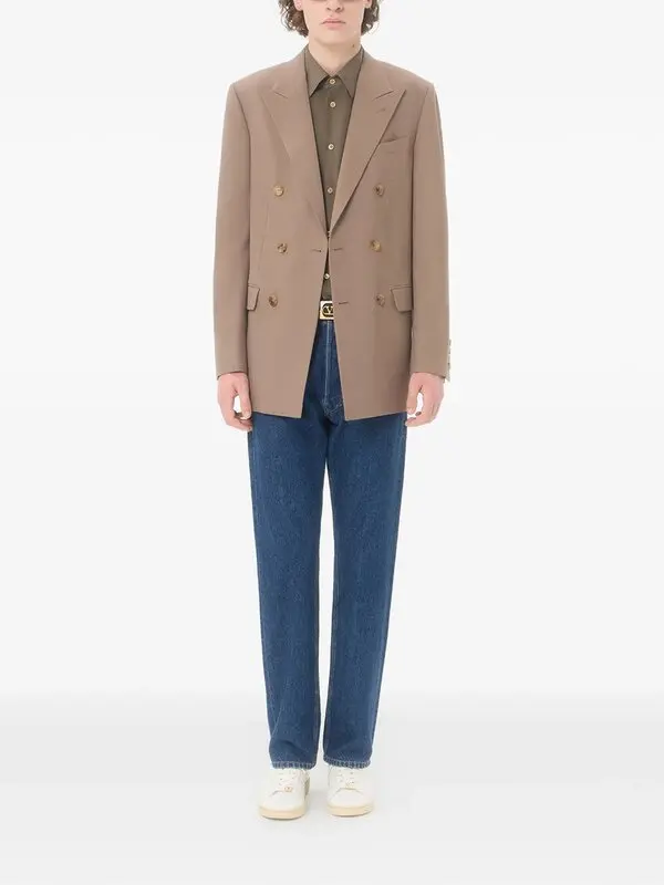 Valentino Garavani Denim Trousers With Vgold