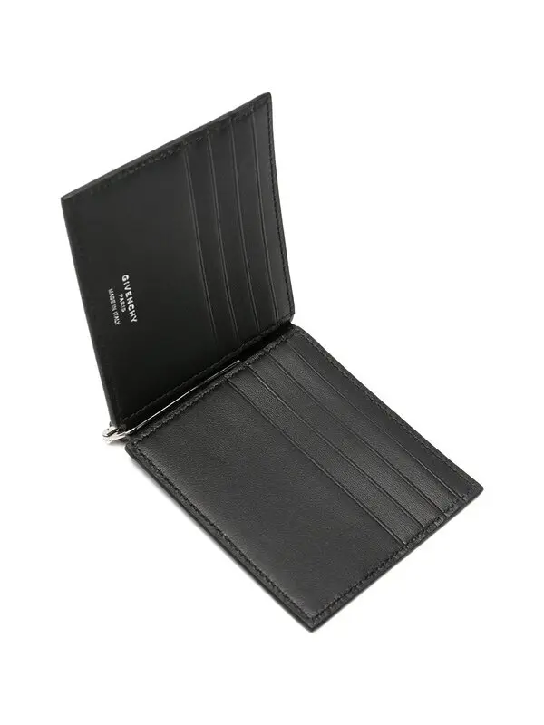 Givenchy Leather Bi-fold Card Case With Bill Clip
