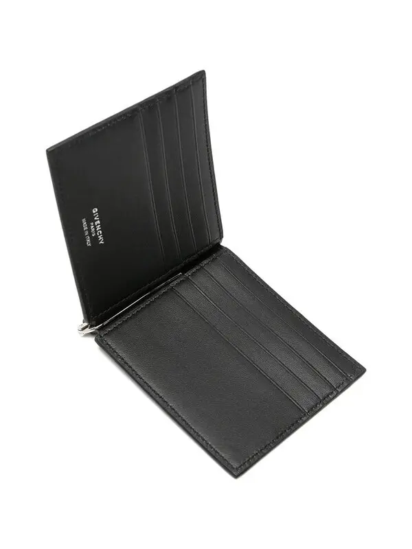 Givenchy Leather Bi-fold Card Case With Bill Clip