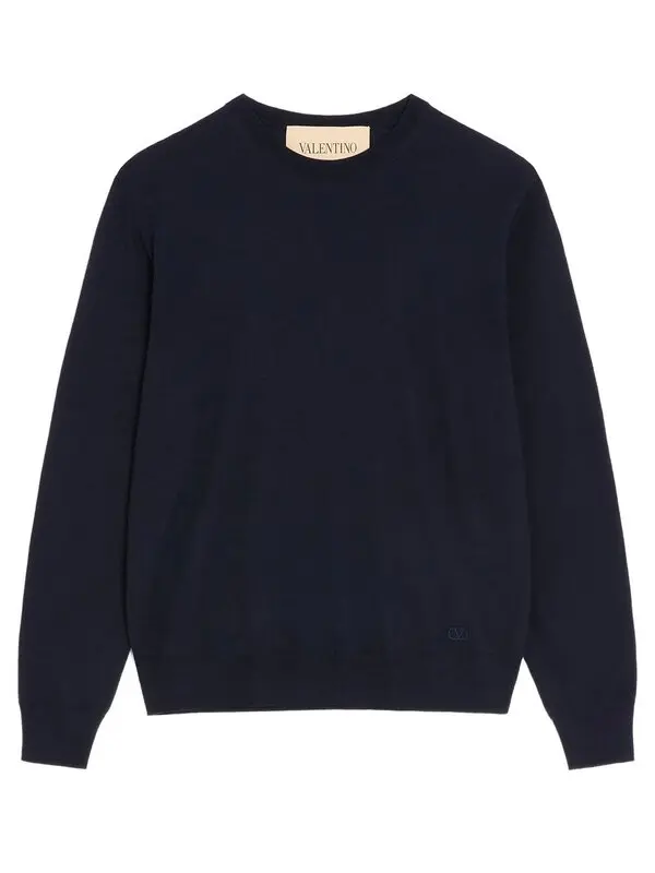 Valentino Garavani Wool Jumper With Vlogo Embroidery