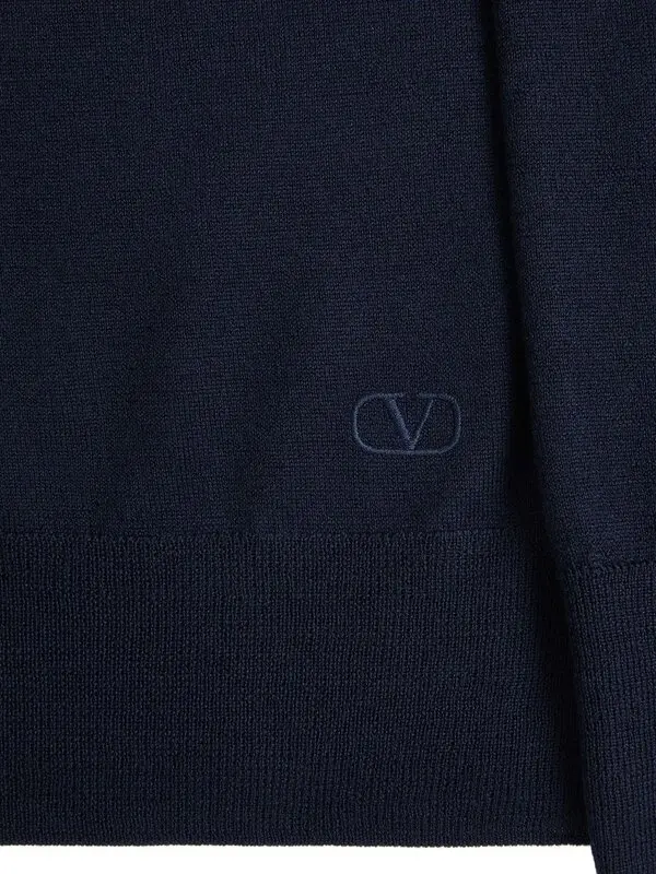Valentino Garavani Wool Jumper With Vlogo Embroidery