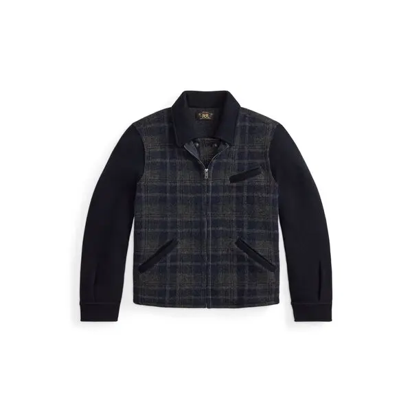Ralph Lauren Plaid Wool Sweater Jacket