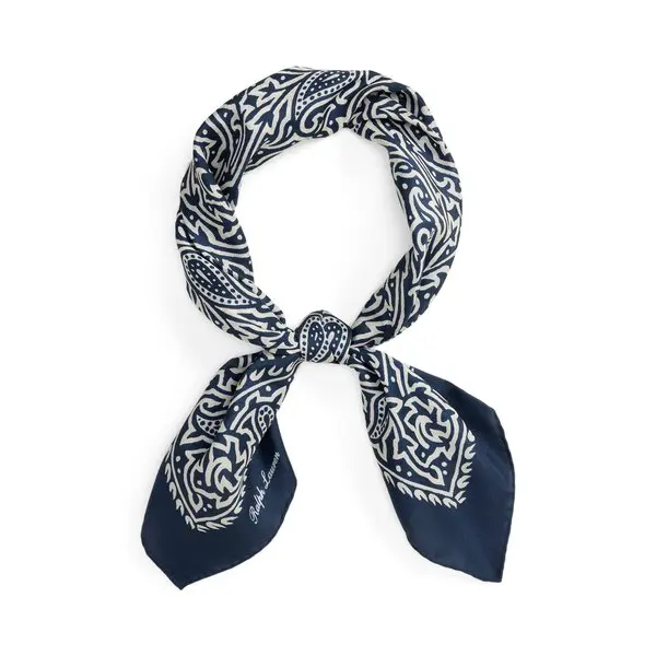 Ralph Lauren Print Silk Neckerchief