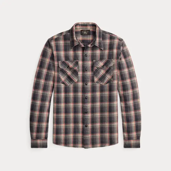 Ralph Lauren Plaid Twill Workshirt - Grey/red