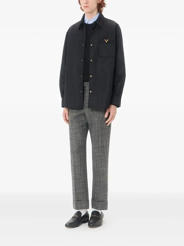 Valentino Garavani Nylon Shirt Jacket With Vgold