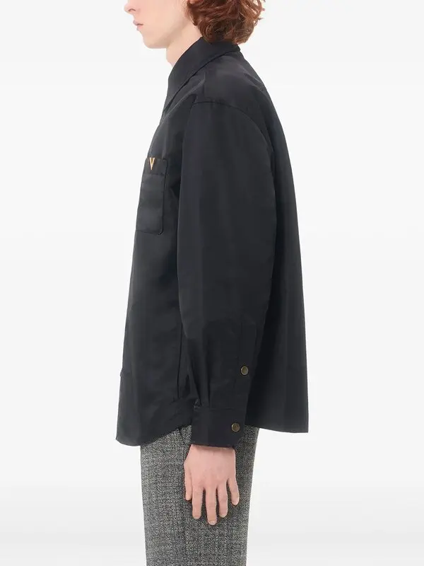 Valentino Garavani Nylon Shirt Jacket With Vgold