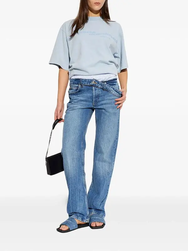 Alexander Wang Slim Fit Jeans With Boxer Detail - Blue